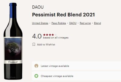 » Daou Vineyards 2022 The Pessimist Red