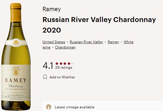 » Ramey 2020 Chardonnay Russian River Valley » Ramey 2020 Chardonnay Russian River Valley