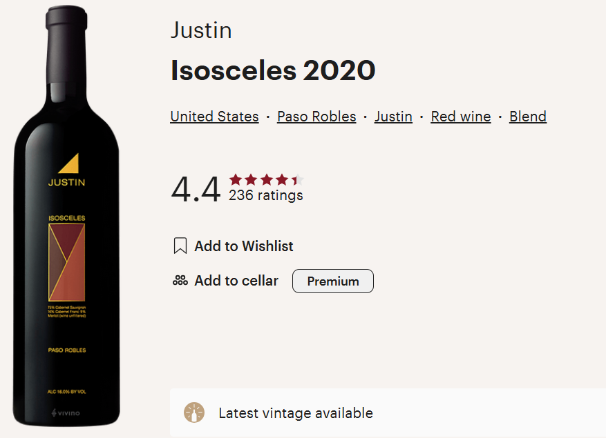 » Justin 2020 Isosceles