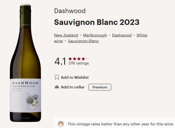 » Dashwood 2023 Sauvignon Blanc